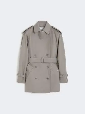Max Mara Cotton Duster Coat - Medium Grey