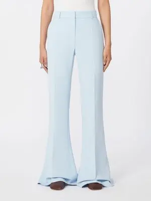 Max Mara Slim-fit Flared Trousers - Light Blue