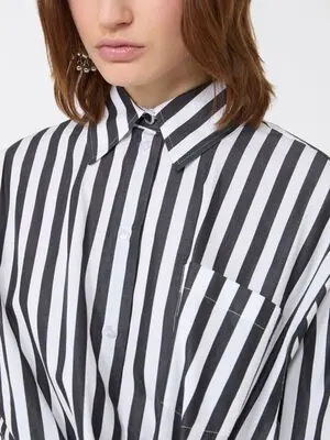 Max Mara Striped Poplin Shirt - Black