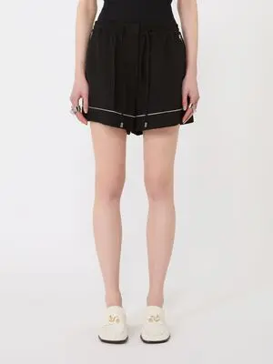 Max Mara Washed Viscose Satin Jogger Shorts - Black