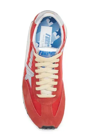 GOLDEN GOOSE Running Marathon Sneakers - Red/silver