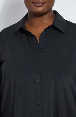 Lyssé Slim Fit Button-up Shirt - Black
