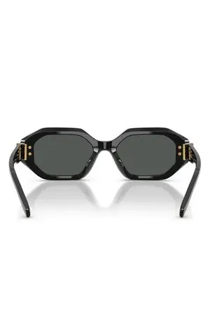Tory Burch Irregular Sunglasses - Black/dark Grey