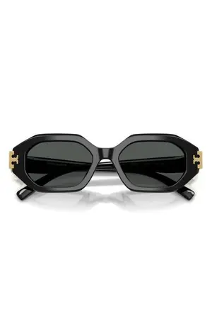 Tory Burch Irregular Sunglasses - Black/dark Grey