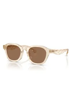 Tory Burch 48mm Phantos Sunglasses - Transparent Beige/brown