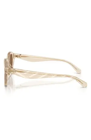 Tory Burch 48mm Phantos Sunglasses - Transparent Beige/brown