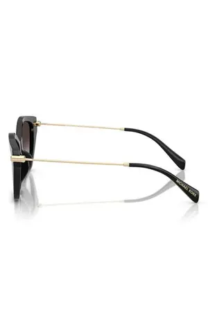 Michael Kors 52mm Catskills Irregular Sunglasses - Black/dark Grey Gradient