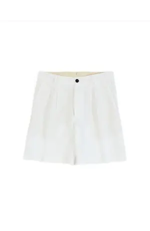 FORTELA Cotton Bermuda Shorts - White