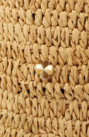 Kate Spade New York Piped Straw Cloche Hat