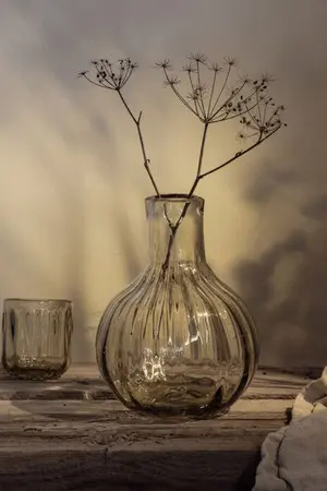 VILLA LUA HOME Handblown Fluted Carafe Set