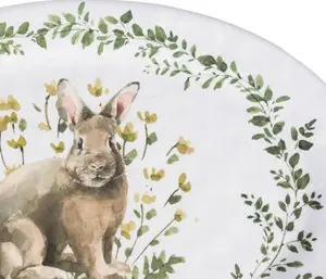 C&F HOME Little Garden Easter Bunny Dinnerware Serving Platter 20.5