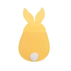 C&F HOME Easter Bunny Felt Utensil Sleeves Yellow