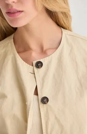 CRESCENT Crinkled Woven Jacket