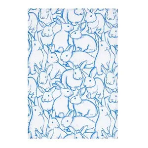 C&F HOME Bunnies & Plaid Easter Spring Theme Kitchen Dishtowels Set Of 2