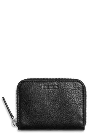 Shinola Small Zip Wallet - Black