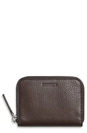 Shinola Small Zip Wallet - Espresso