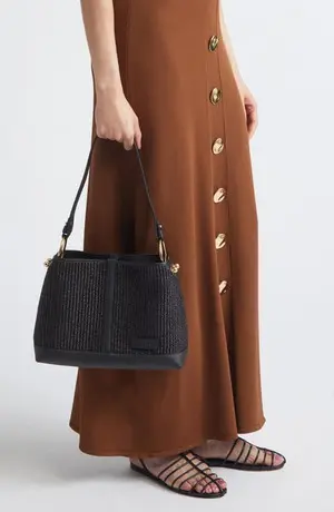 Strathberry Lana Raffia Hobo Bag