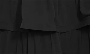 City Chic Bianka Ruffle A-line Skirt - Black