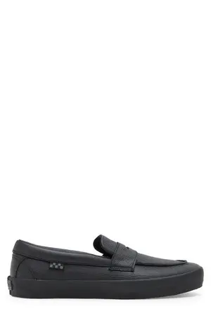 VANS Skate Loafer Sneakers - Pebbled Black