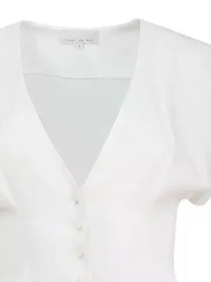 FLEUR DU MAL Adeline Flounce Top - White