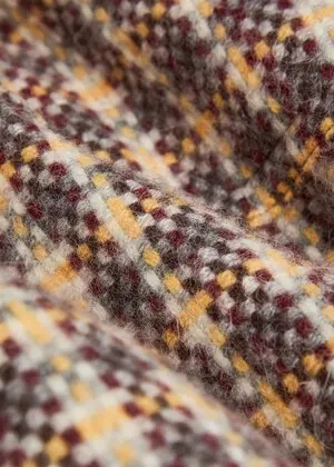 VOWELS Checked Wool And Mohair-blend Overshirt - Multicoloured