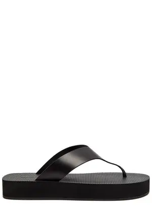 THE ROW Dune Flatform Leather Sandals