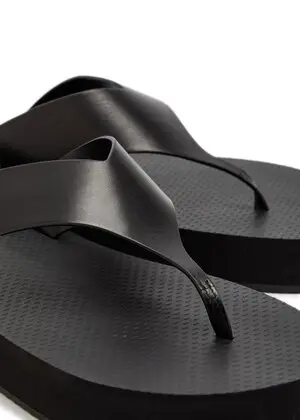 THE ROW Dune Flatform Leather Sandals