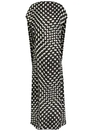 Dries Van Noten Diria Polka-dot Gown - Black