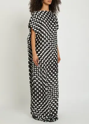 Dries Van Noten Diria Polka-dot Gown