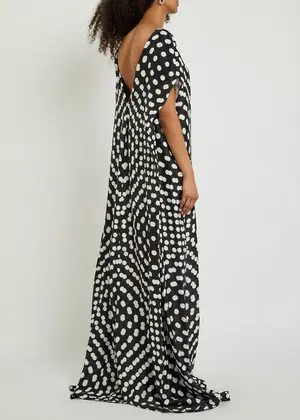 Dries Van Noten Diria Polka-dot Gown