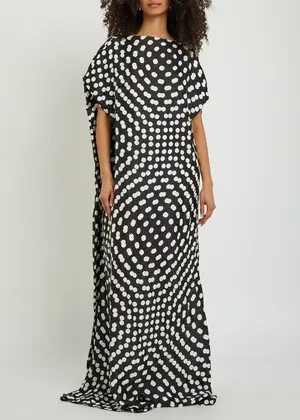 Dries Van Noten Diria Polka-dot Gown