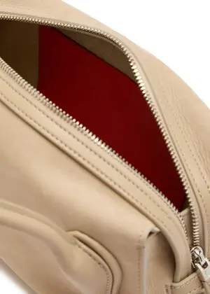 CHRISTIAN LOUBOUTIN Venus Nubuck Top Handle Bag - Cream