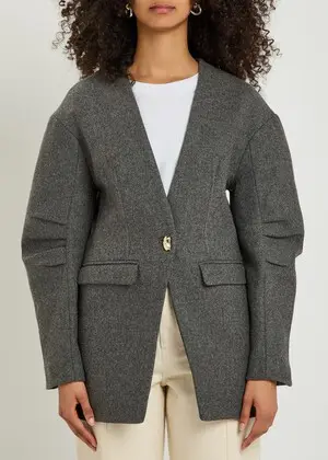 AKYN Harlow Fitted Wool Jacket
