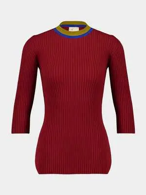PAULA Valentina Dahlia Knitted Top With Back Cut-out