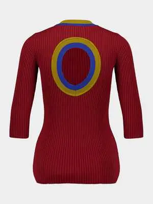 PAULA Valentina Dahlia Knitted Top With Back Cut-out