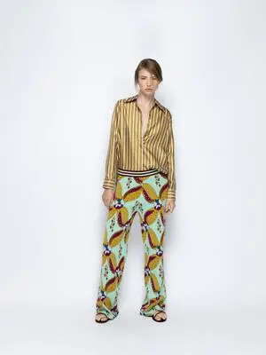 PAULA Petra Sun Stripes Silk Twill Shirt
