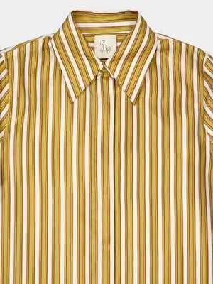 PAULA Petra Sun Stripes Silk Twill Shirt