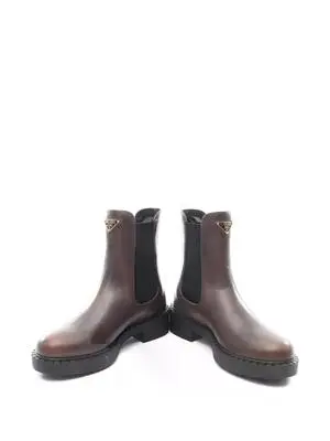 Prada 2020s Leather Chelsea Boots