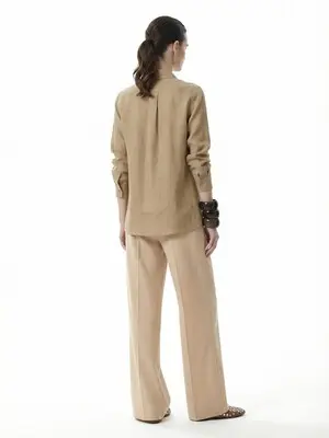 Max Mara Linen Falasco Shirt - Brown