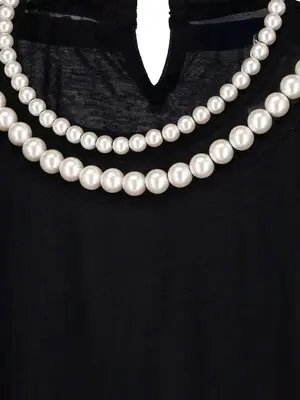 Junya Watanabe Cotton Sweater With Pearl Detail