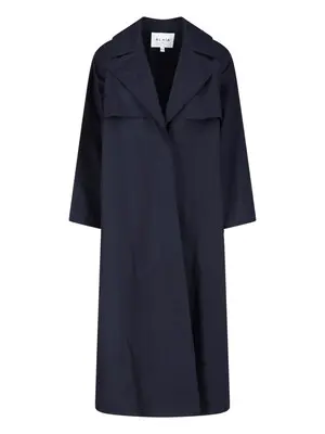 Alaïa Max Mara Cotton Trench Coat - Blue