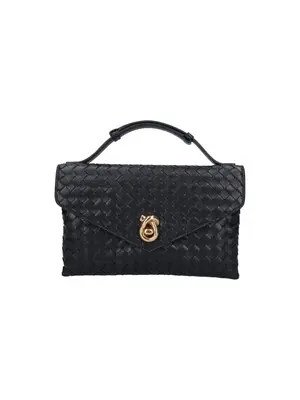 Bottega Veneta Knot Lock Shoulder Bag - Black