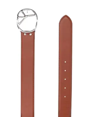 Needles Peace Buckle Leather Belt