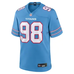 Nike Jeffery Simmons Tennessee Titans Nfl Game Jersey - Blue
