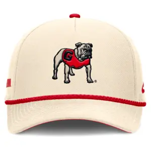 Nike Georgia Legacy Vintage Rope Rise College Adjustable Hat - White