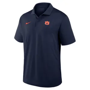 Nike Auburn Primetime Victory Plus Dri-fit College Polo - Blue