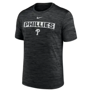 Nike Philadelphia Phillies Velocity Dri-fit Mlb T-shirt - Black