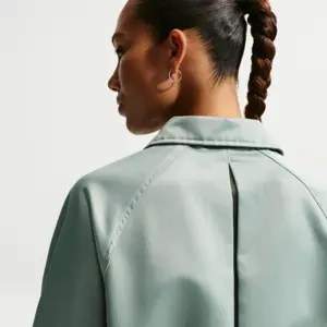 Nike Sportswear Oversized Satin Coaches Jacket - Green