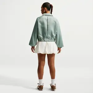 Nike Sportswear Oversized Satin Coaches Jacket - Green