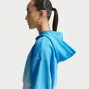 Nike Sportswear Phoenix Fleece Oversized Henley Hoodie - Blue